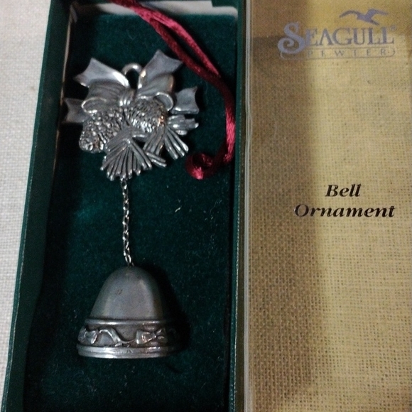 Holiday | Vintage Pewter Bell Ornament | Poshmark